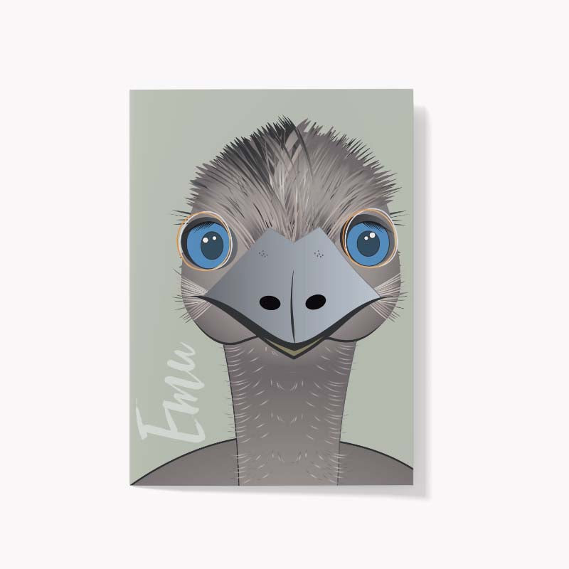 Emu Greetings Card | Bookmark. 5% of proceeds to Conservation – Gilli ...